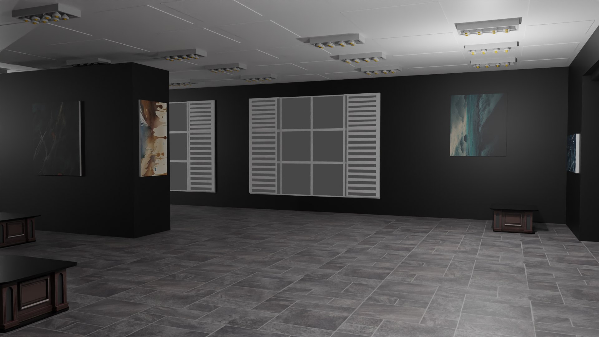 EXHIBITION HALL - Art Gallery 3D Model - TurboSquid 2177250