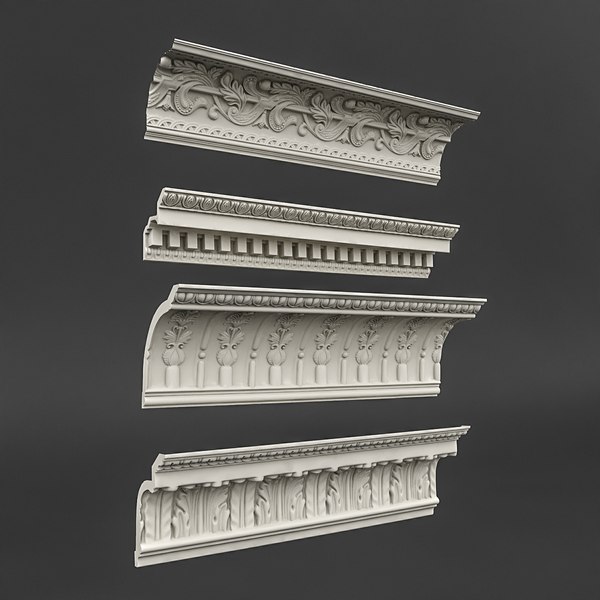 3D classic ceiling pattern 05 model - TurboSquid 1517151