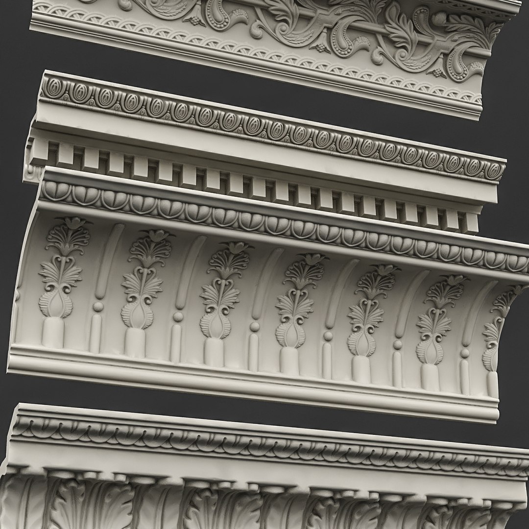Classic ceiling pattern 06 3D model - TurboSquid 1517154