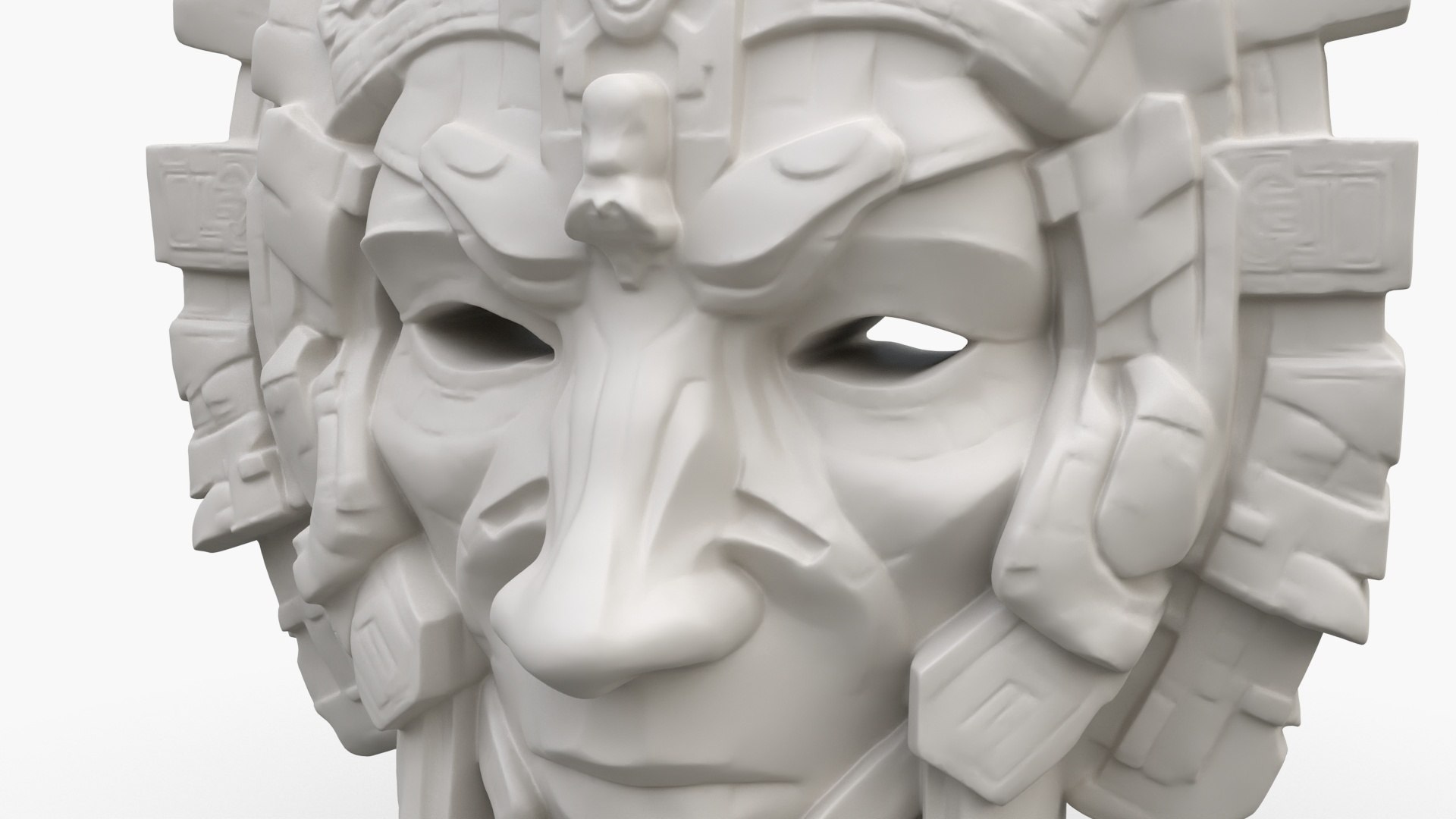 3D Aztec Masks 7 Model - TurboSquid 2188214