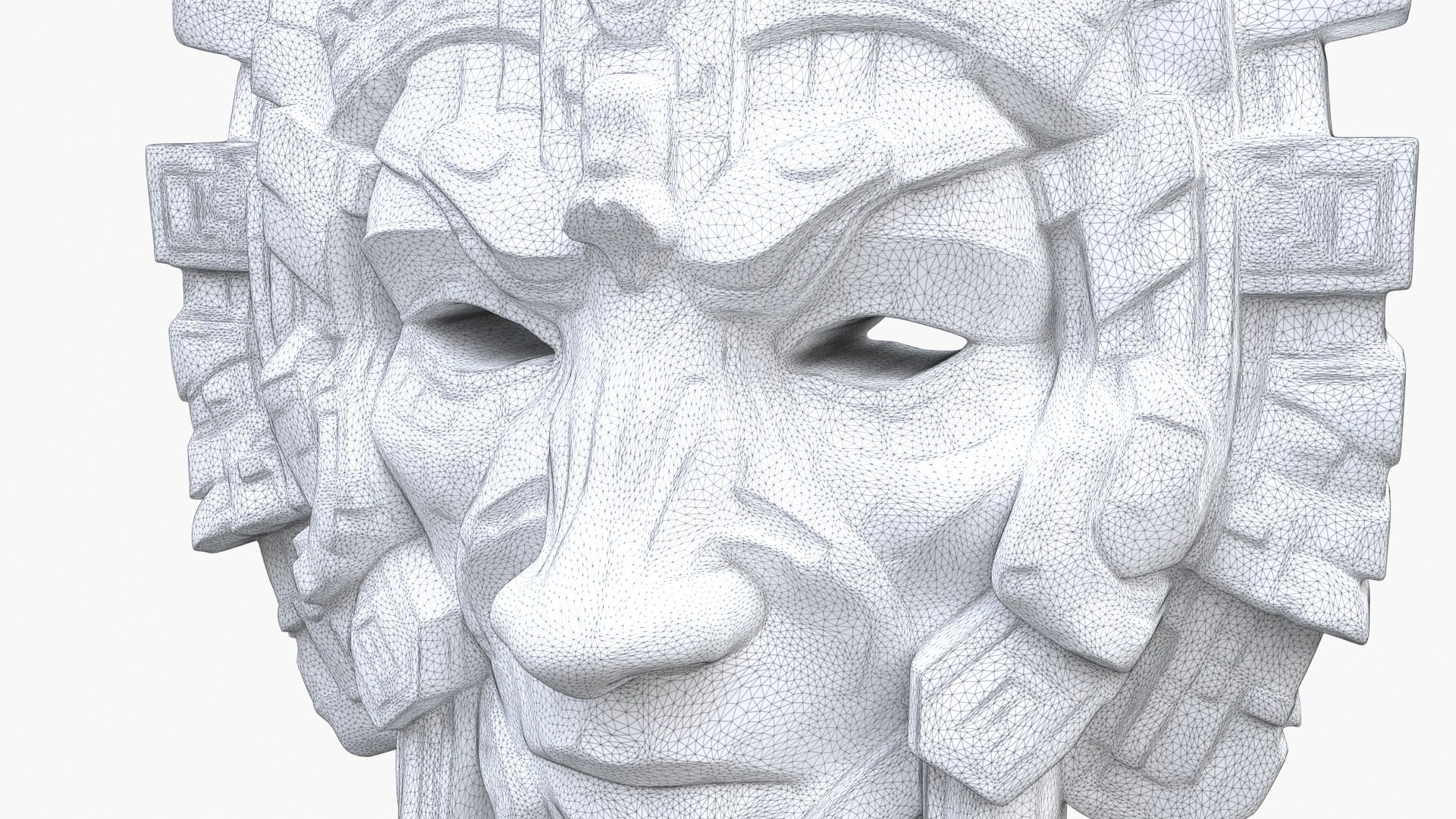3D Aztec Masks 7 Model - TurboSquid 2188214
