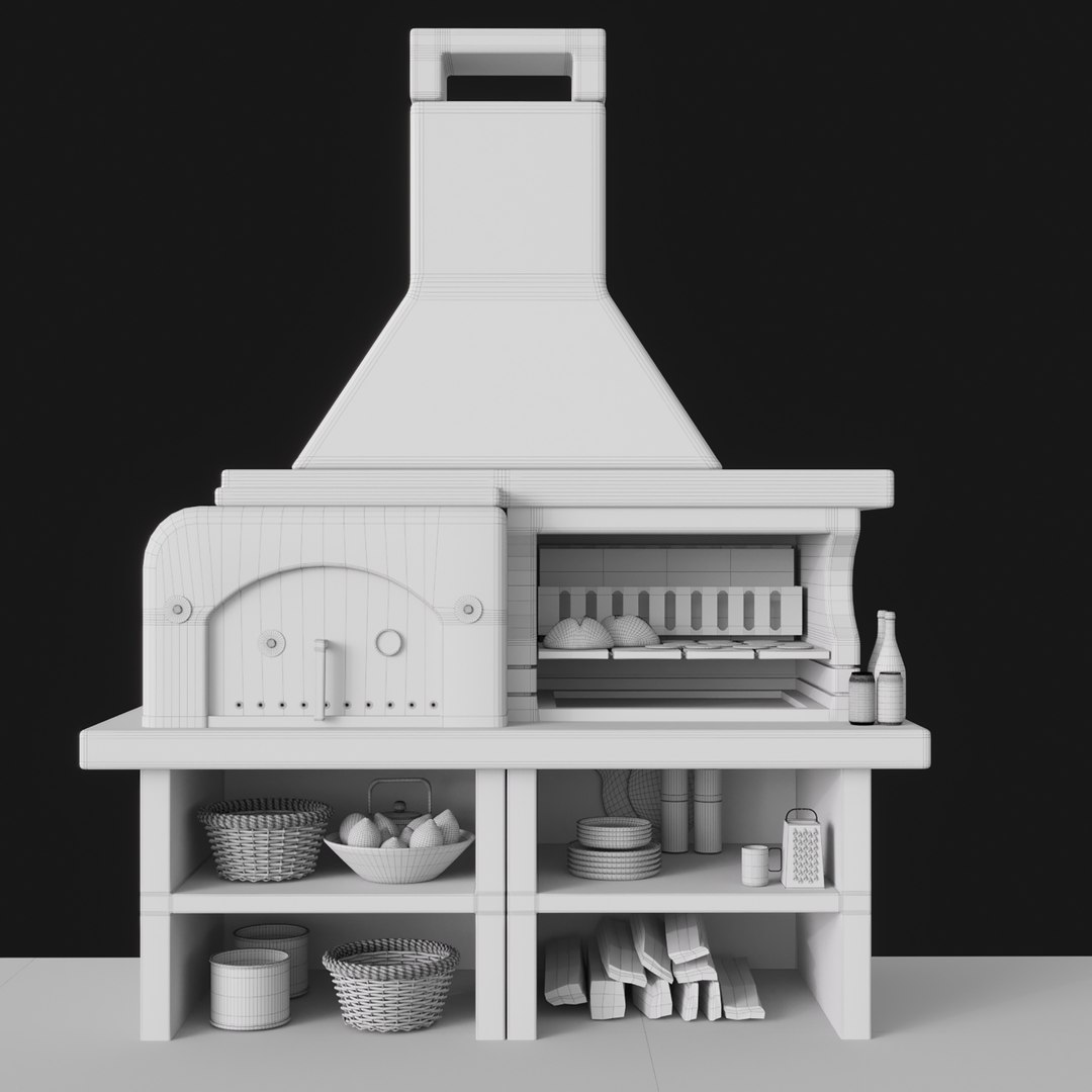 3D Palazzetti Grill Model - TurboSquid 1881230
