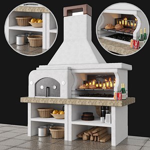 3d barbecue model