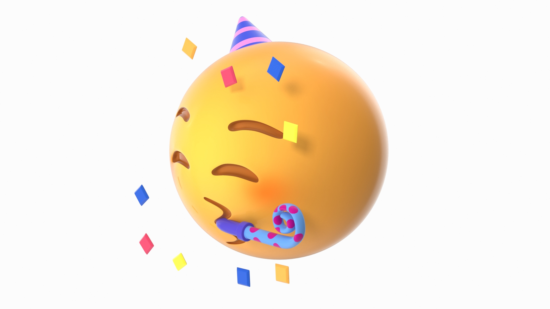3D Party Face Emoji - TurboSquid 1533411