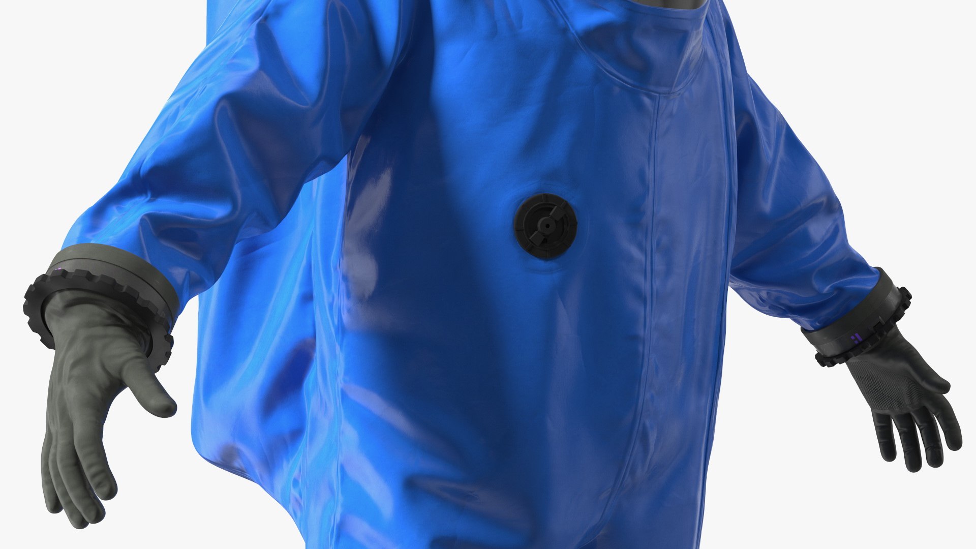 Fully Encapsulating Chemical Protection Suit T-Pose 3D Model ...