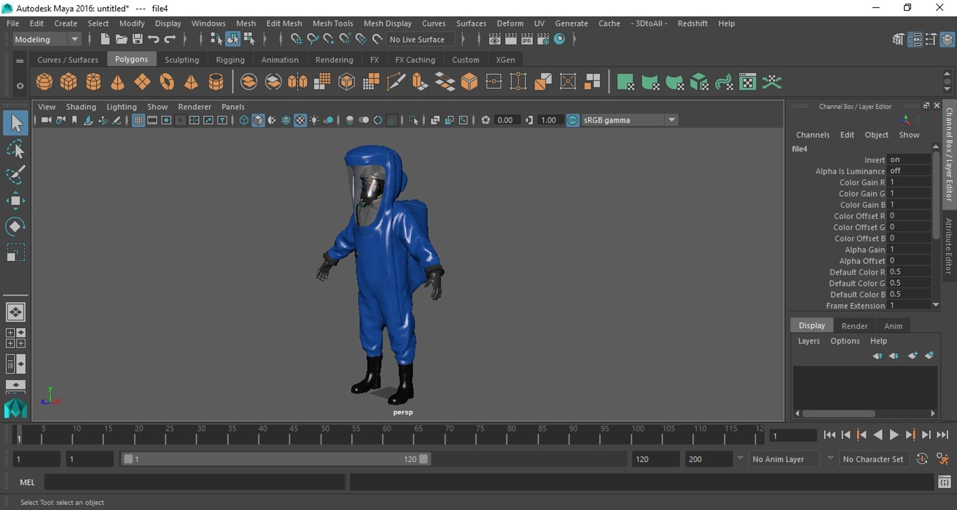 Fully Encapsulating Chemical Protection Suit T-Pose 3D Model ...