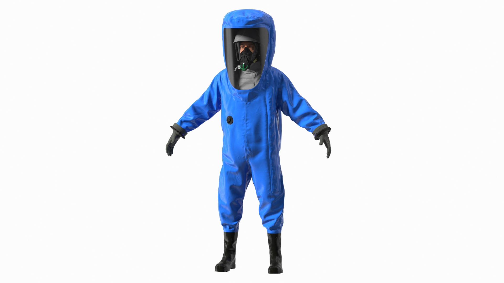 Fully Encapsulating Chemical Protection Suit T-Pose 3D Model ...