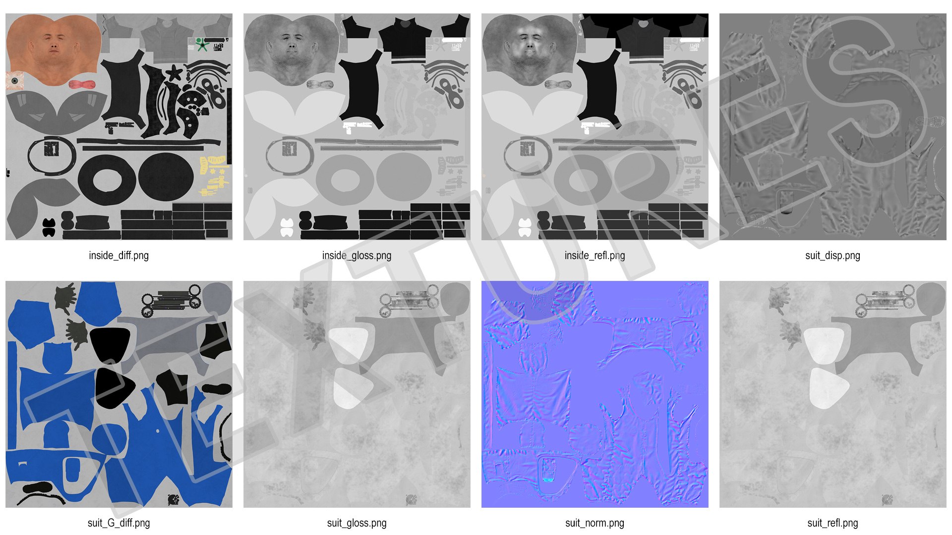 Fully Encapsulating Chemical Protection Suit T-Pose 3D model ...
