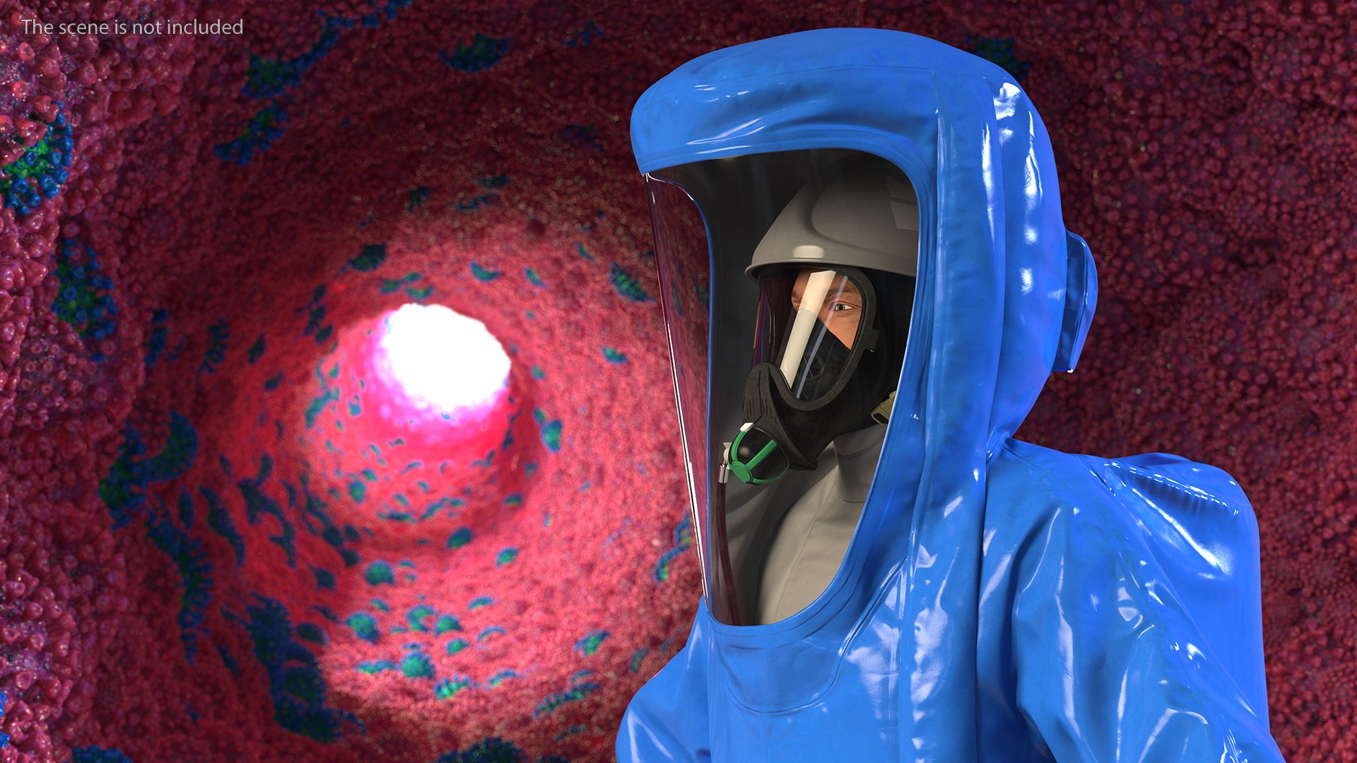 Fully Encapsulating Chemical Protection Suit T-Pose 3D Model ...