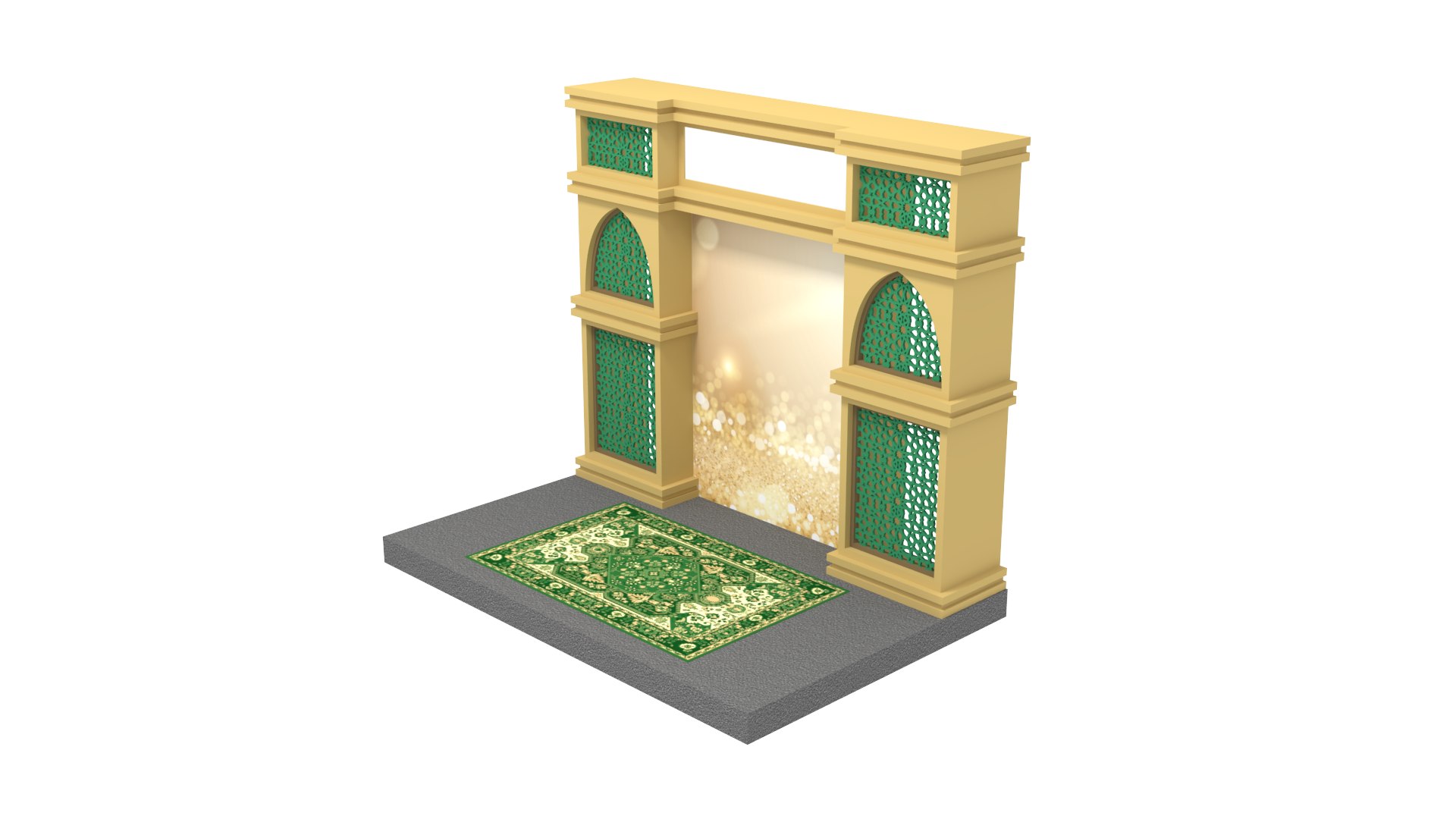 Stage Islamic Decor Model - TurboSquid 1828497