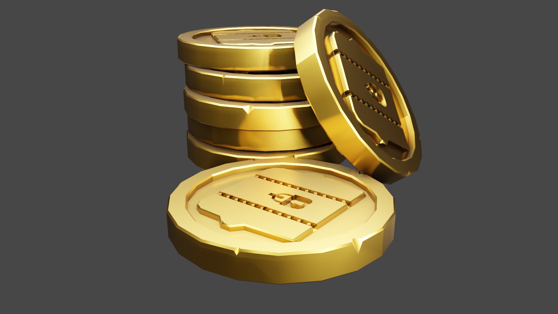 3D Model Treasure Chest Doubloon Pile - TurboSquid 2071979