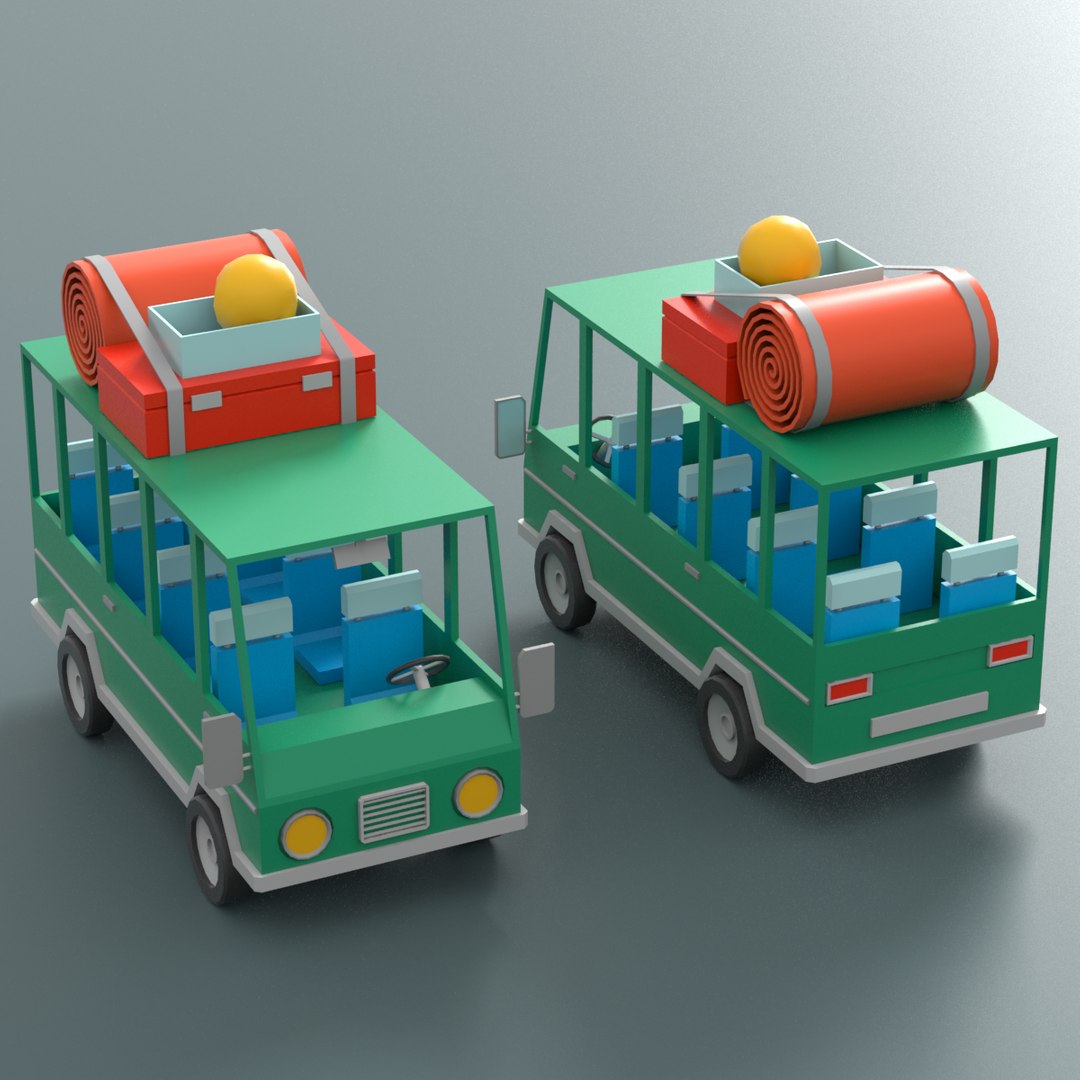 3D Model Cartoon Car - TurboSquid 1307257