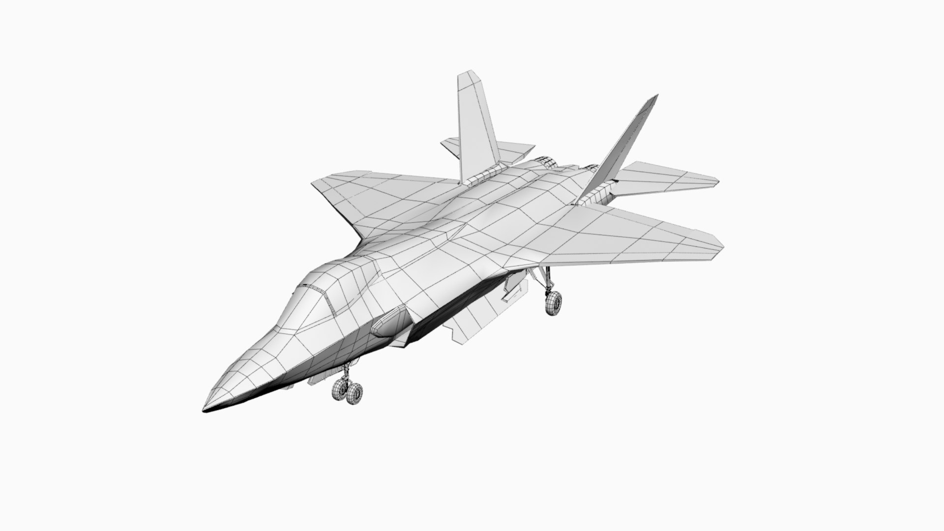 J35 Chinese Stealth Jet Fighter Model - TurboSquid 1966728