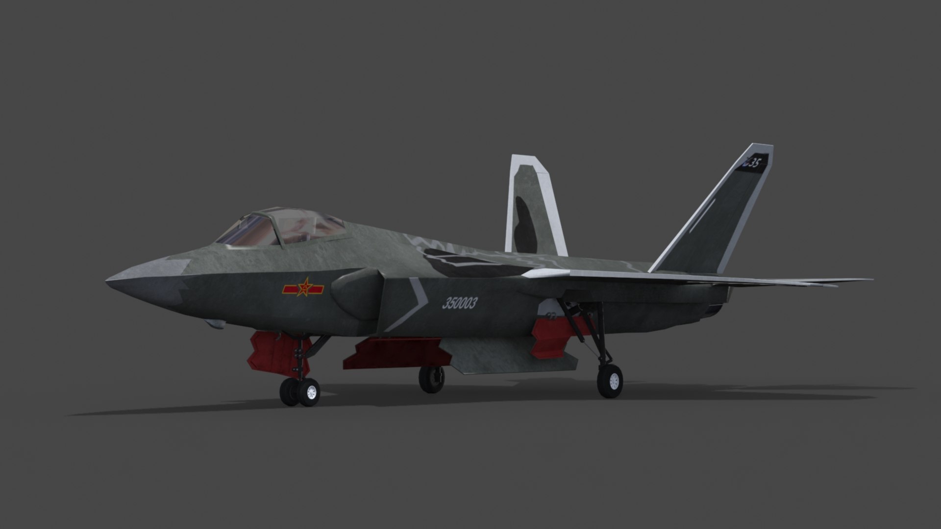 J35 Chinese Stealth Jet Fighter Model - TurboSquid 1966728