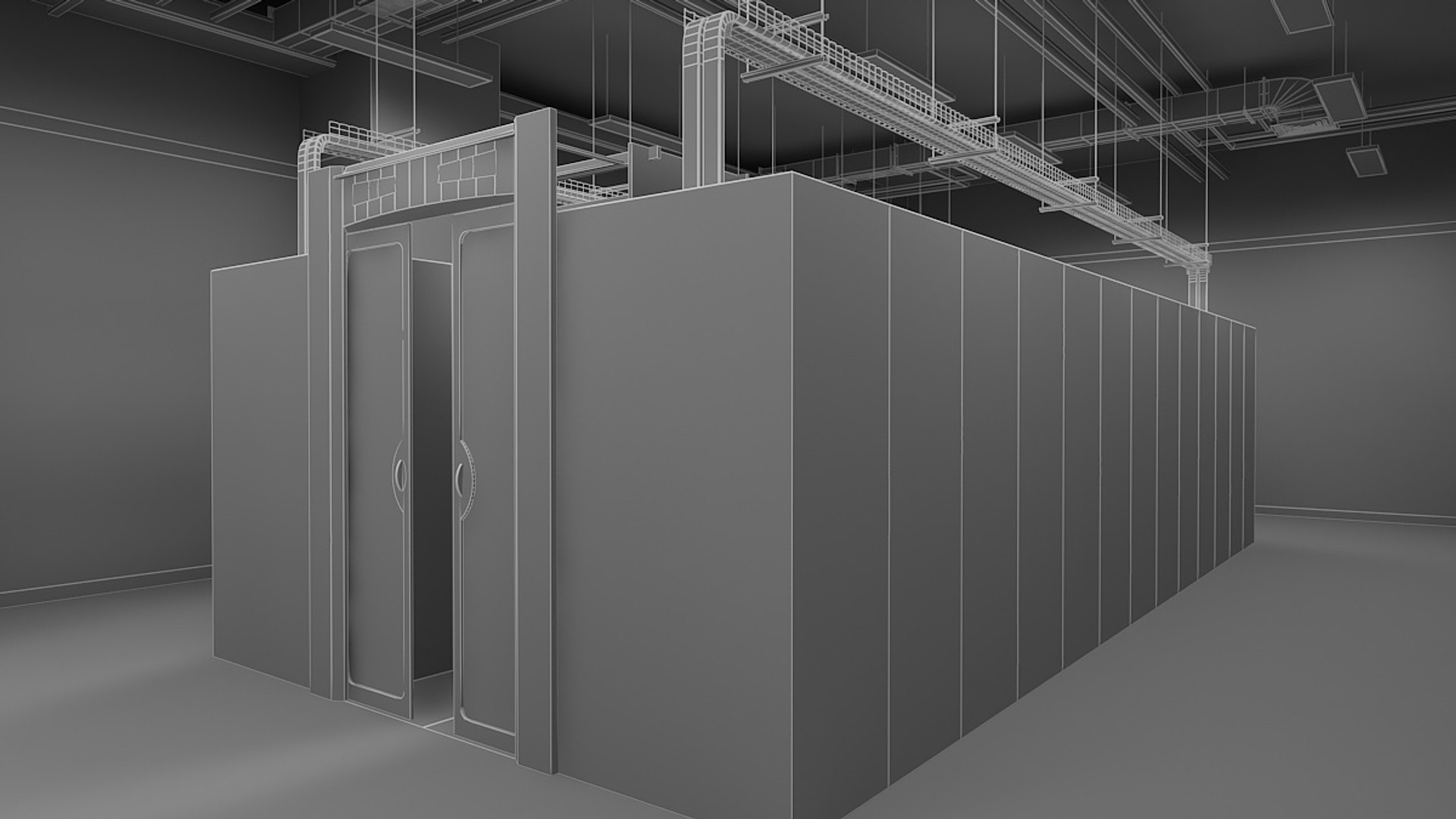 Computer Server Room 2 3D Model - TurboSquid 2258967