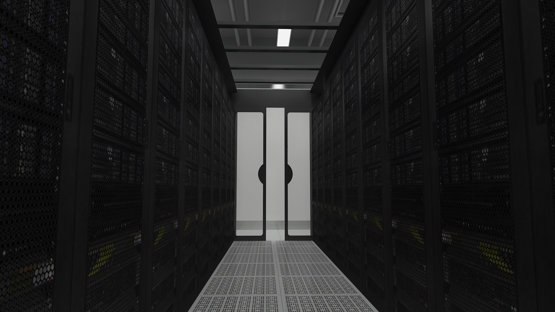 Computer Server Room 2 3D Model - TurboSquid 2258967