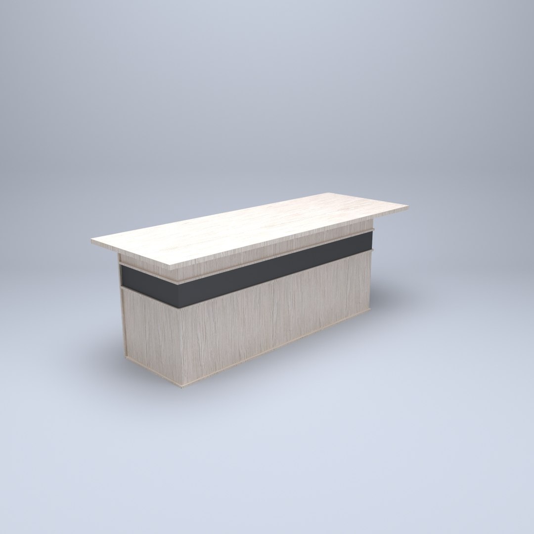 Office table 3D model - TurboSquid 1585753