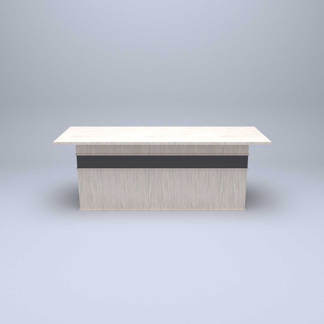 Office table 3D model - TurboSquid 1585753