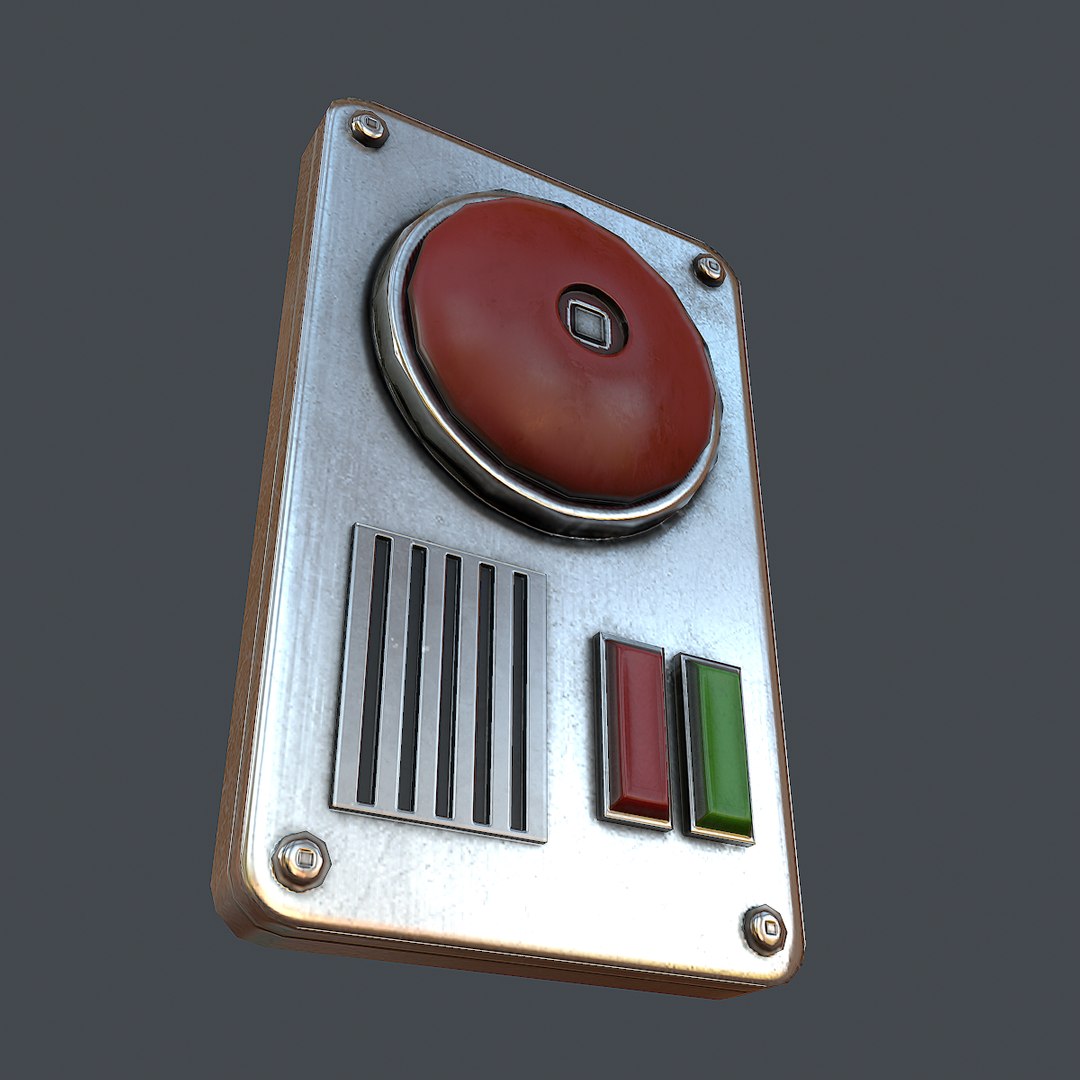 3d alarm asset polys