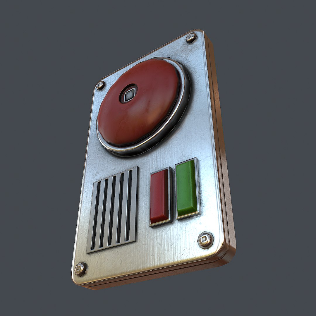 3d alarm asset polys