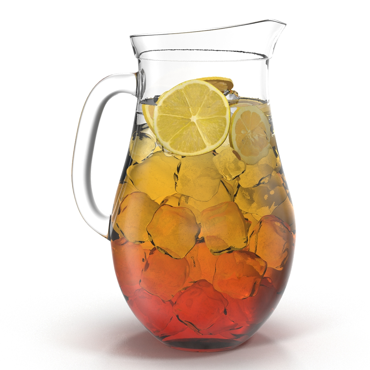 3d model iced tea pitcher modeled