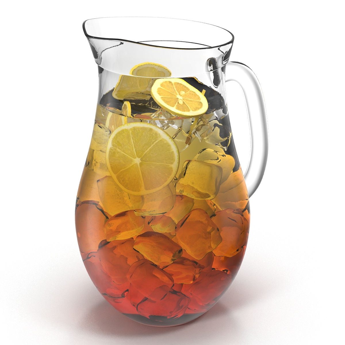 3d model iced tea pitcher modeled