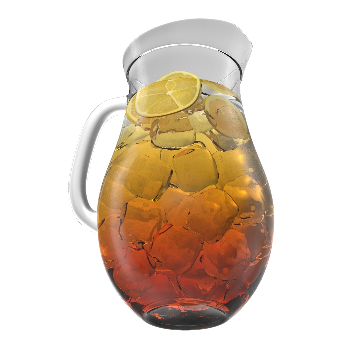 3d model iced tea pitcher modeled