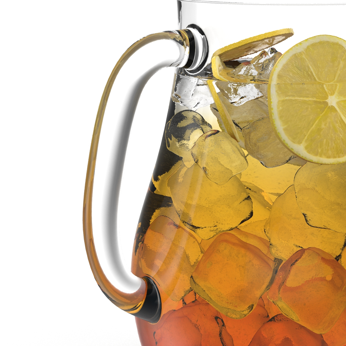 3d model iced tea pitcher modeled