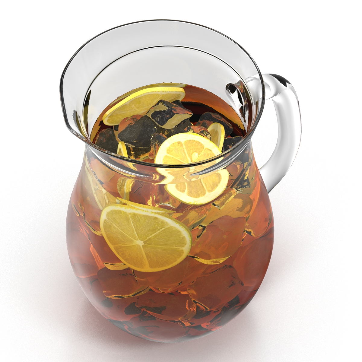 3d model iced tea pitcher modeled