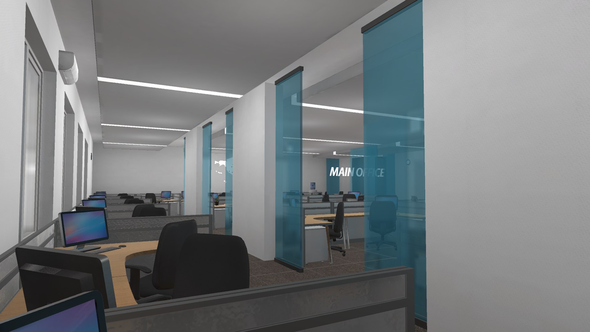 Vr main office interior 3D model - TurboSquid 1427431