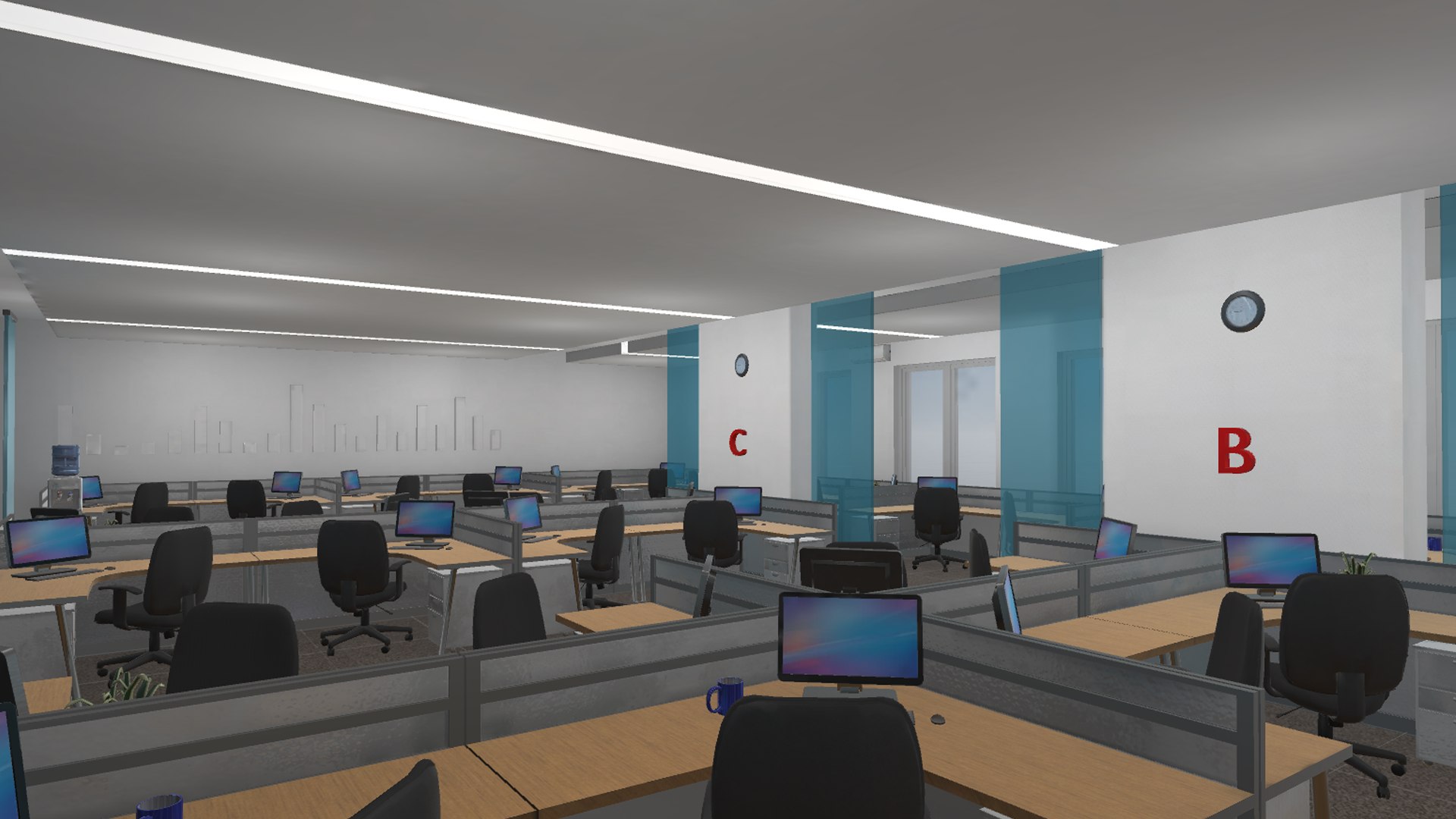 Vr main office interior 3D model - TurboSquid 1427431