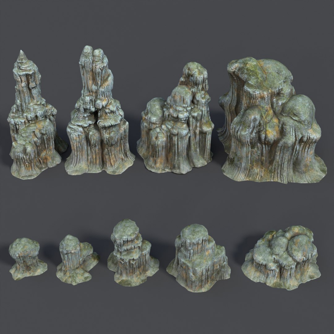 9 Modular Cave Bases - 250212 3D Model - TurboSquid 2354591