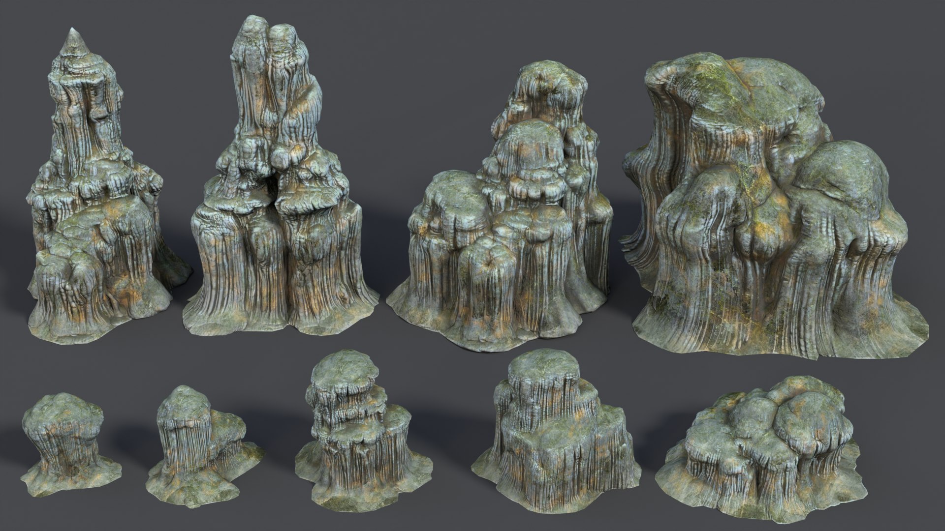 9 Modular Cave Bases - 250212 3D Model - TurboSquid 2354591