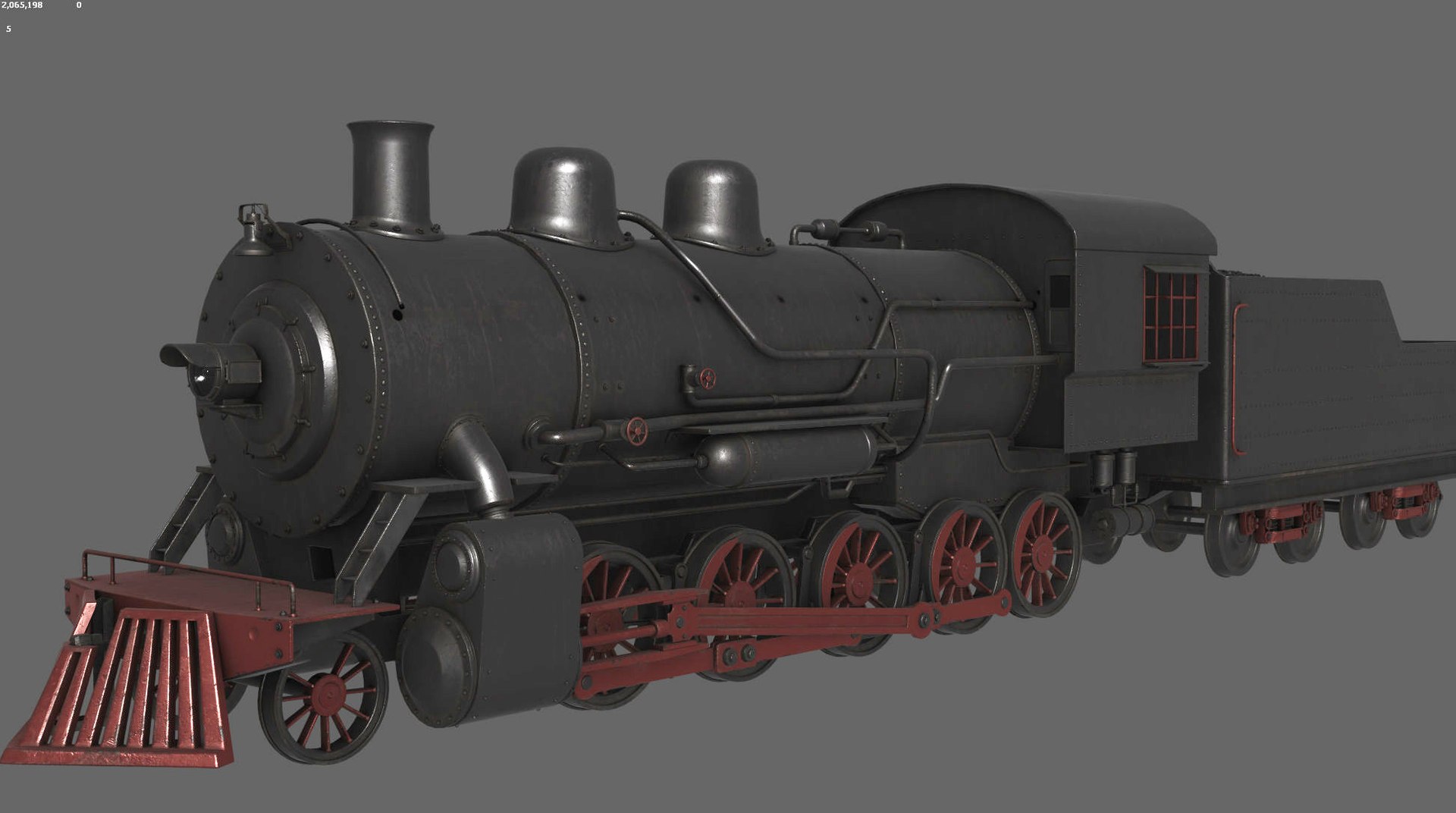 3D Steam Train Model - TurboSquid 2249730