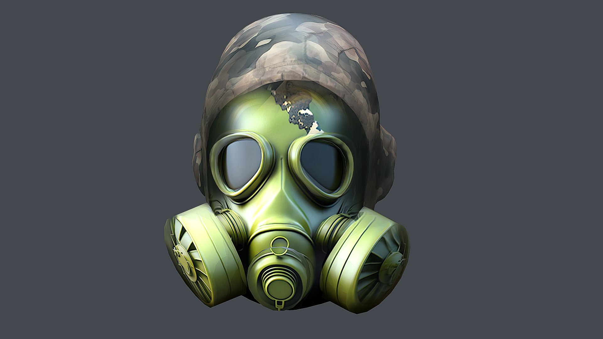 Gas Mask Helmet Military Combat Fantasy Cyborg Space 3D - TurboSquid ...
