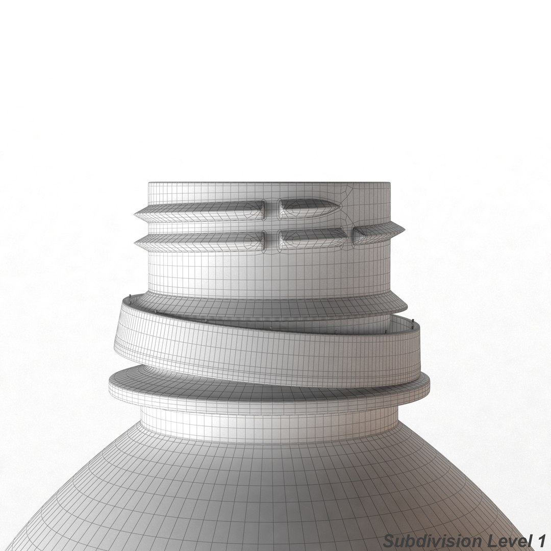 Bottle 1 Liter 3D Model - TurboSquid 1401756