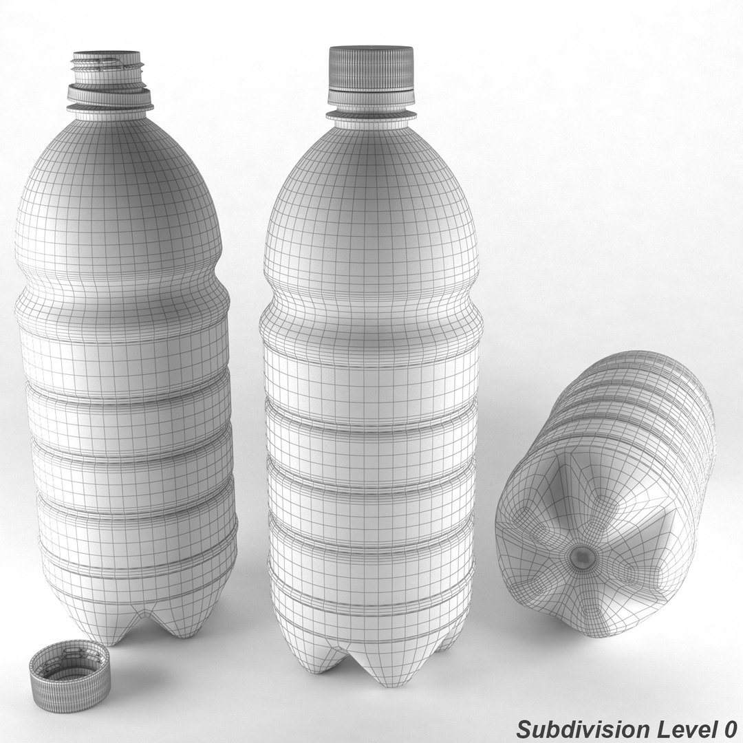 Bottle 1 Liter 3D Model - TurboSquid 1401756