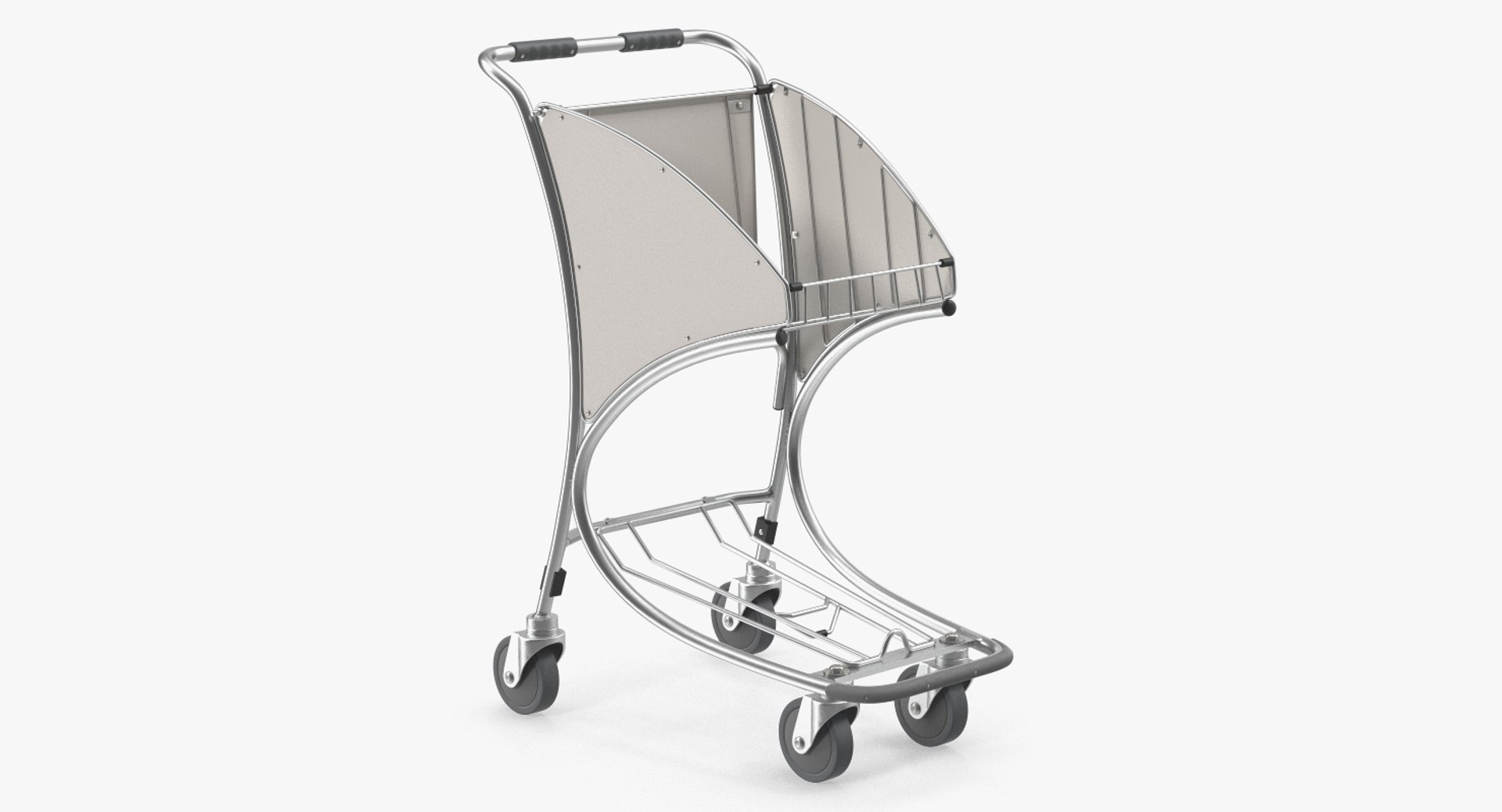 3D Airport Trolley Cart Model - TurboSquid 1332733