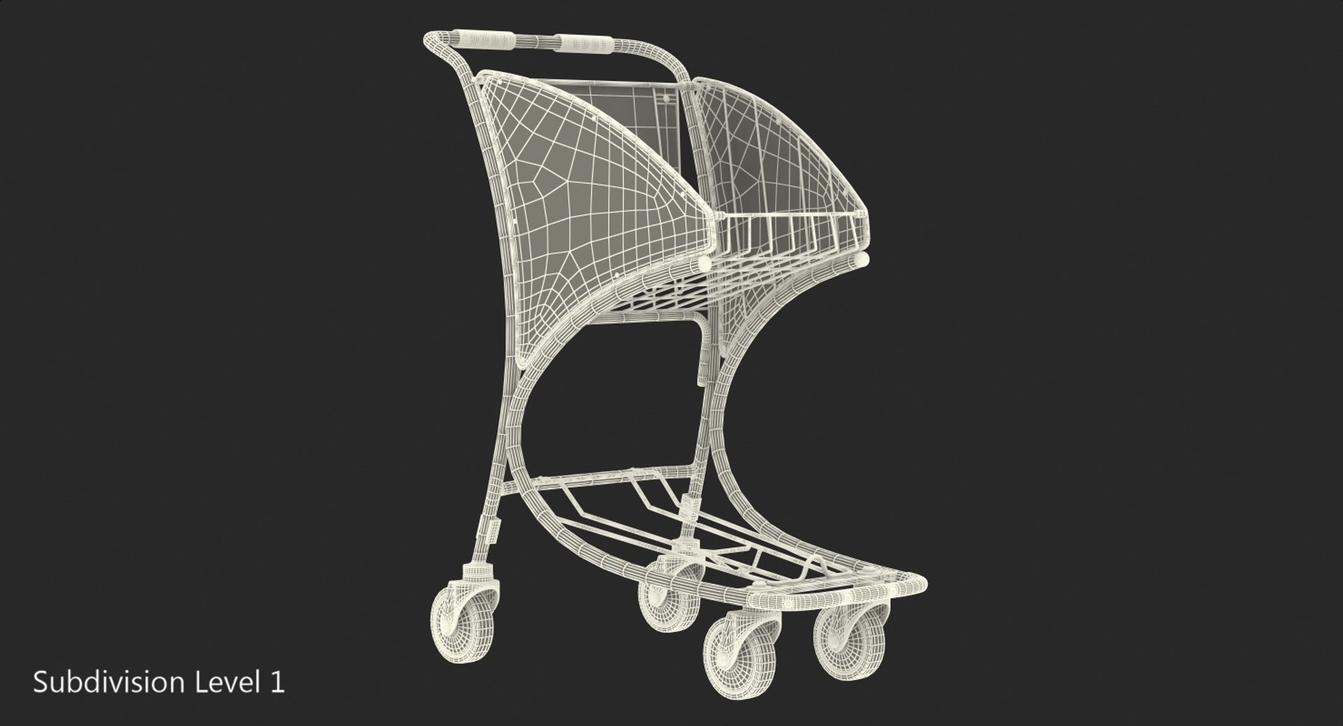 3D Airport Trolley Cart Model - TurboSquid 1332733
