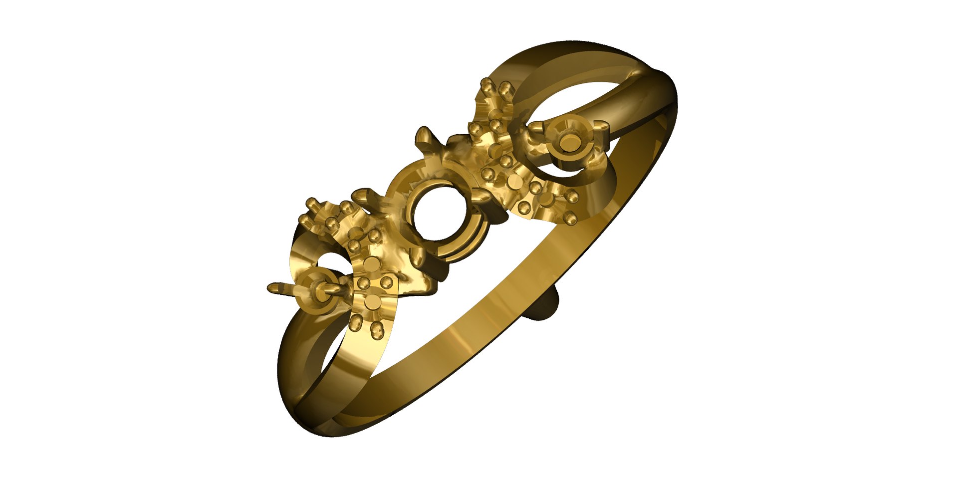 3d Gold Ring 18 Model