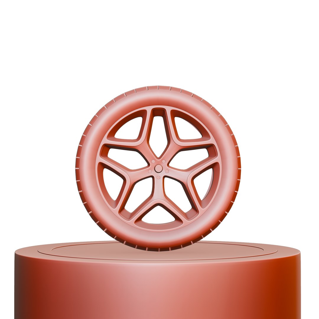 3D High-Detail Realistic Wheel Concept Design 4K Textures 3D Model ...