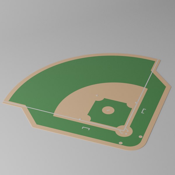 Cartoon Lovely Baseball Field 3D model - TurboSquid 1810272