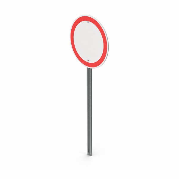 modelo 3d señal de tráfico, no, vehículos - TurboSquid 2006317