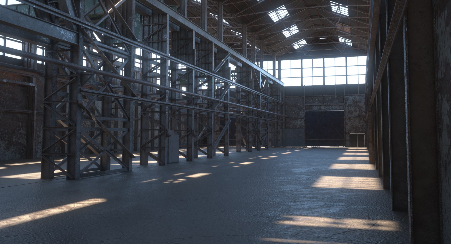 3D model abandoned warehouse - TurboSquid 1353221