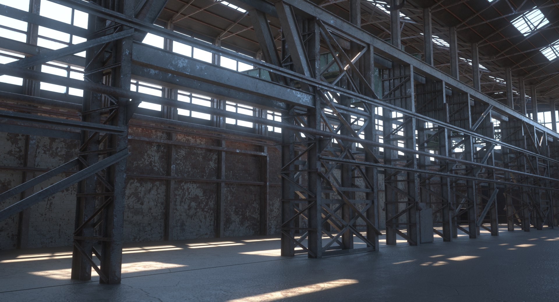 3D model abandoned warehouse - TurboSquid 1353221