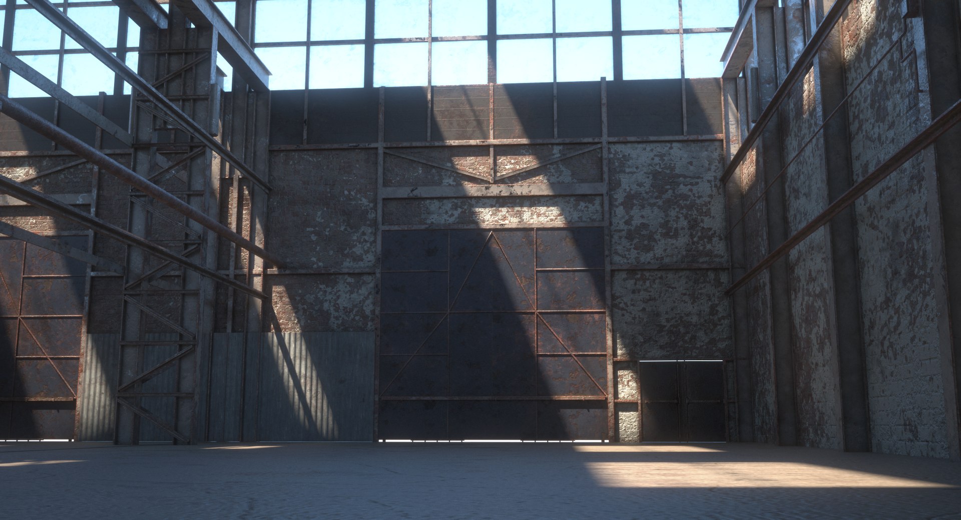 3D model abandoned warehouse - TurboSquid 1353221