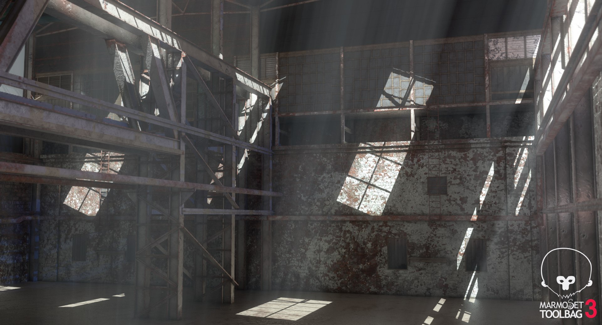3D model abandoned warehouse - TurboSquid 1353221