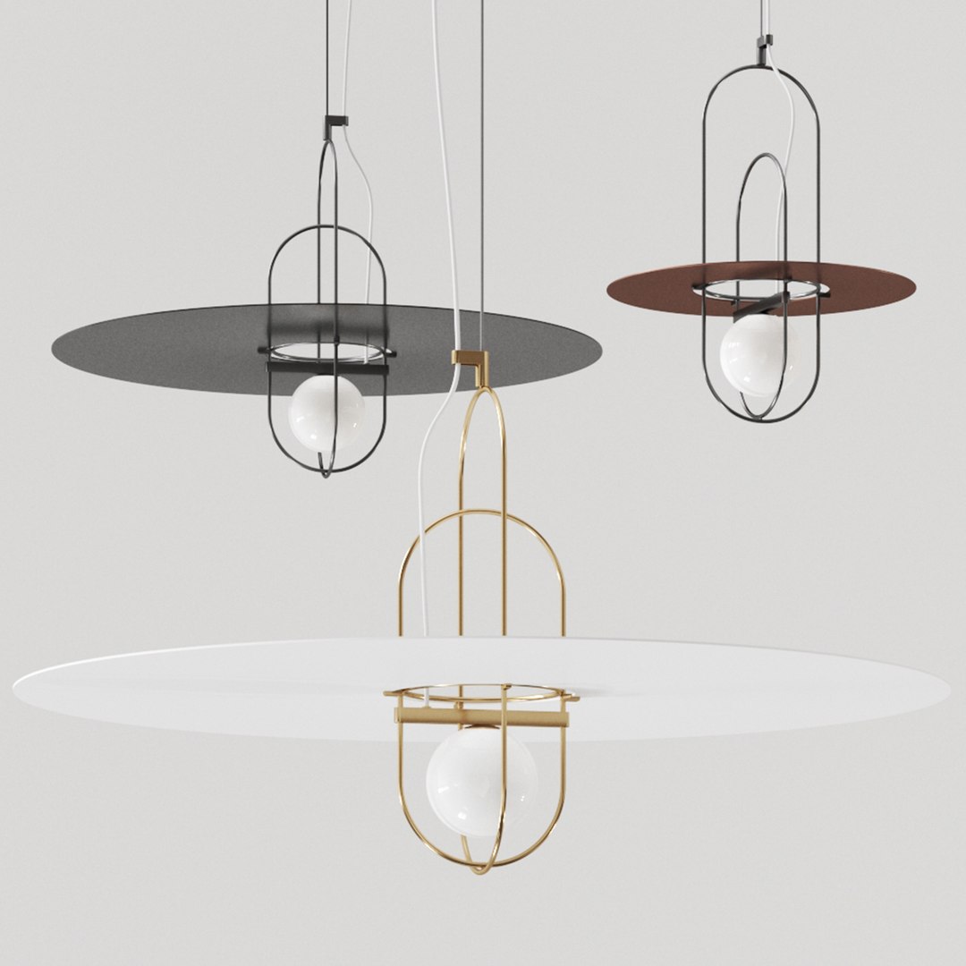SETAREH Pendant lamp By FontanaArte 3D model - TurboSquid 2125177