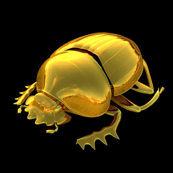 modelo 3d escarabajo de oro egipcio - TurboSquid 1157867