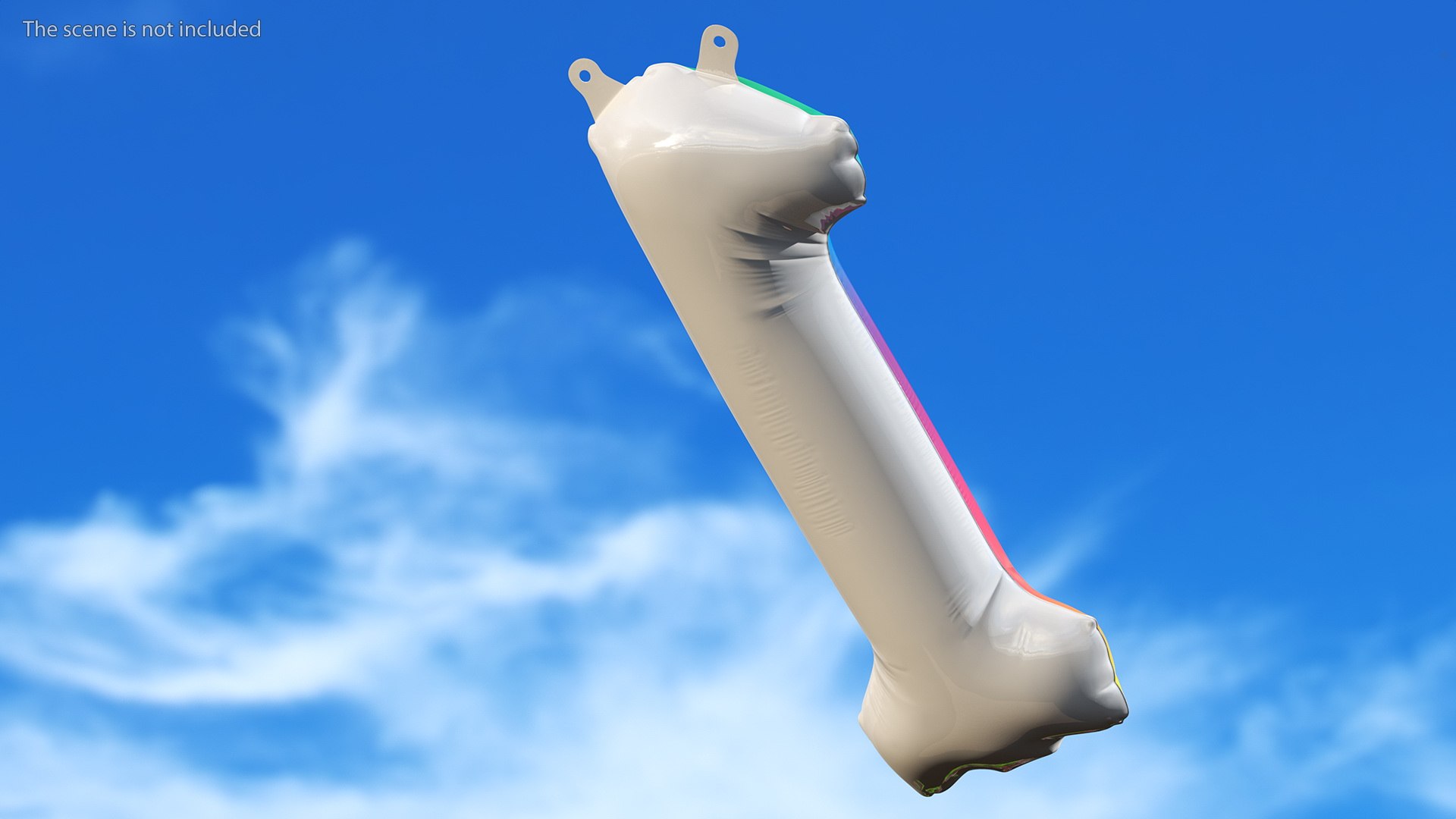 Balloon Numbers 1 Rainbow Model - TurboSquid 1819226